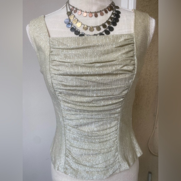 gotham original | Tops | Gotham Original Vintage Sleeveless Top Lurex ...